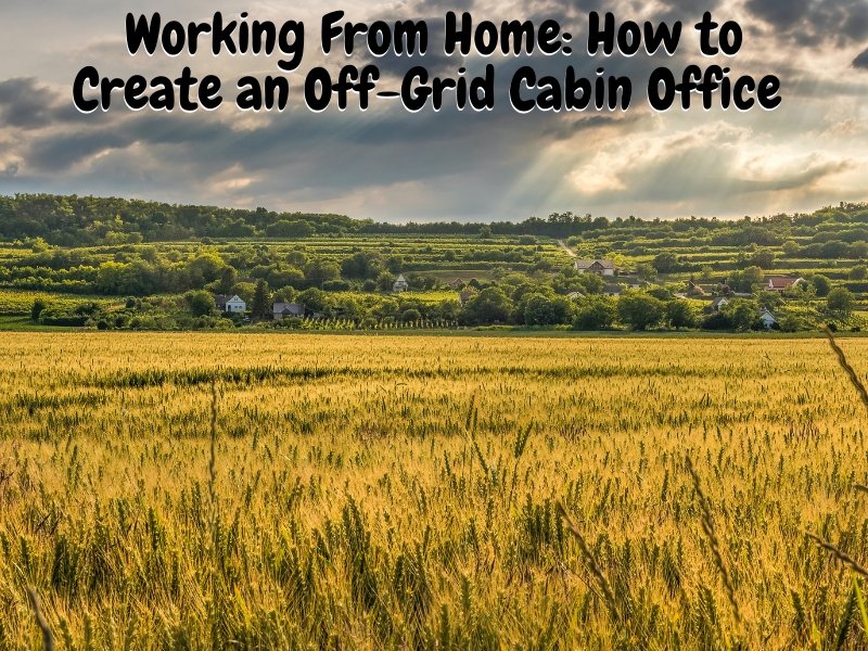 Working From Home: How to Create an Off-Grid Cabin Office – Once Upon a ...